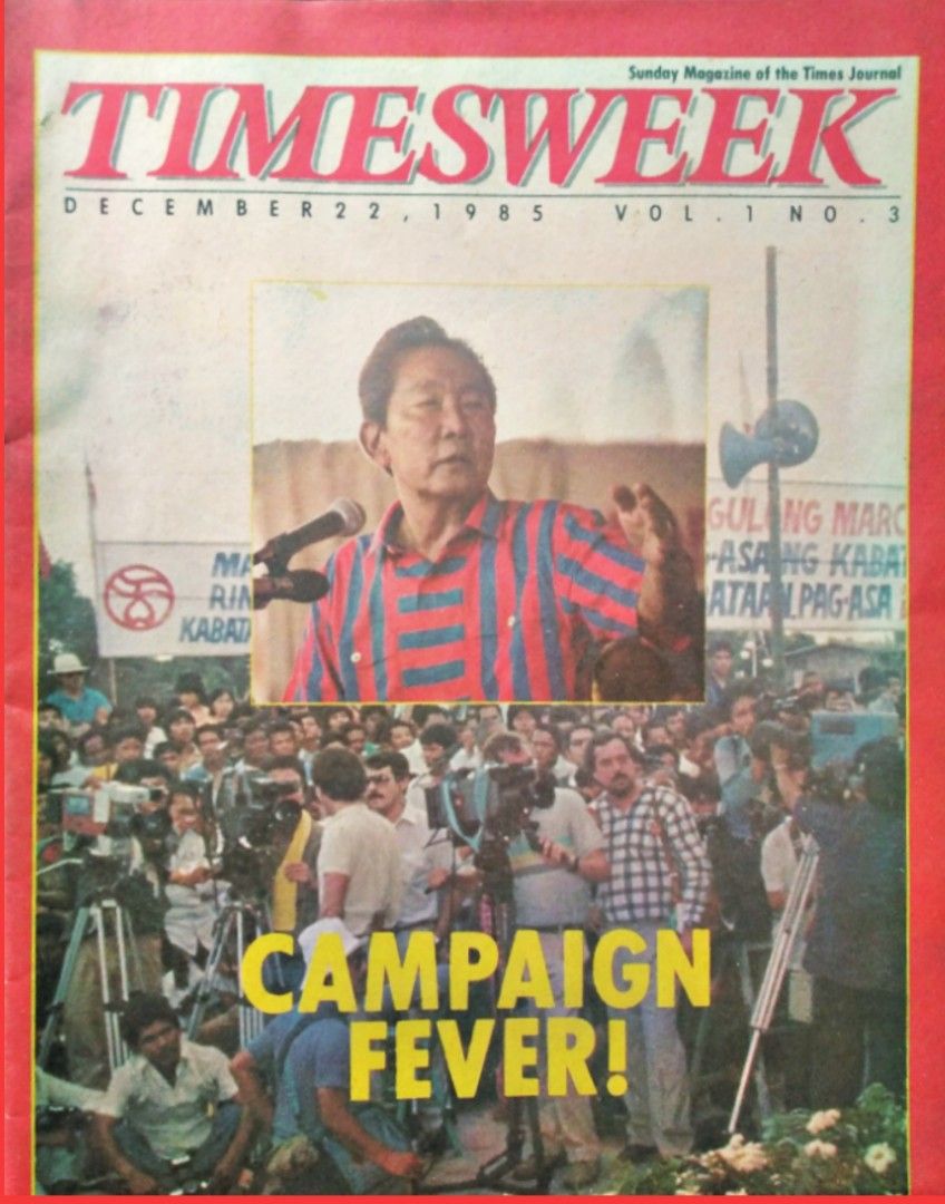 (EXTREMELY RARE) 1985/1986 Marcos Snap Election Magazine Bundle ...