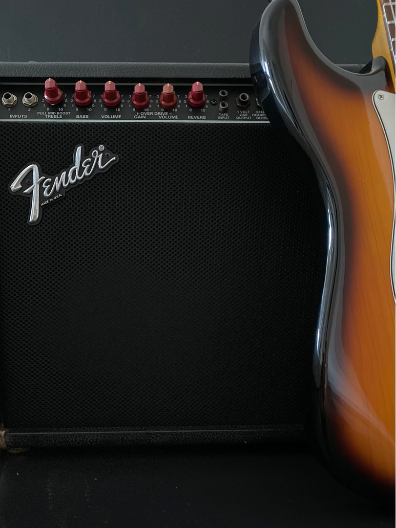 Fender Champ 12 Red Knob Tube Amp Made in USA, Hobbies & Toys, Music ...