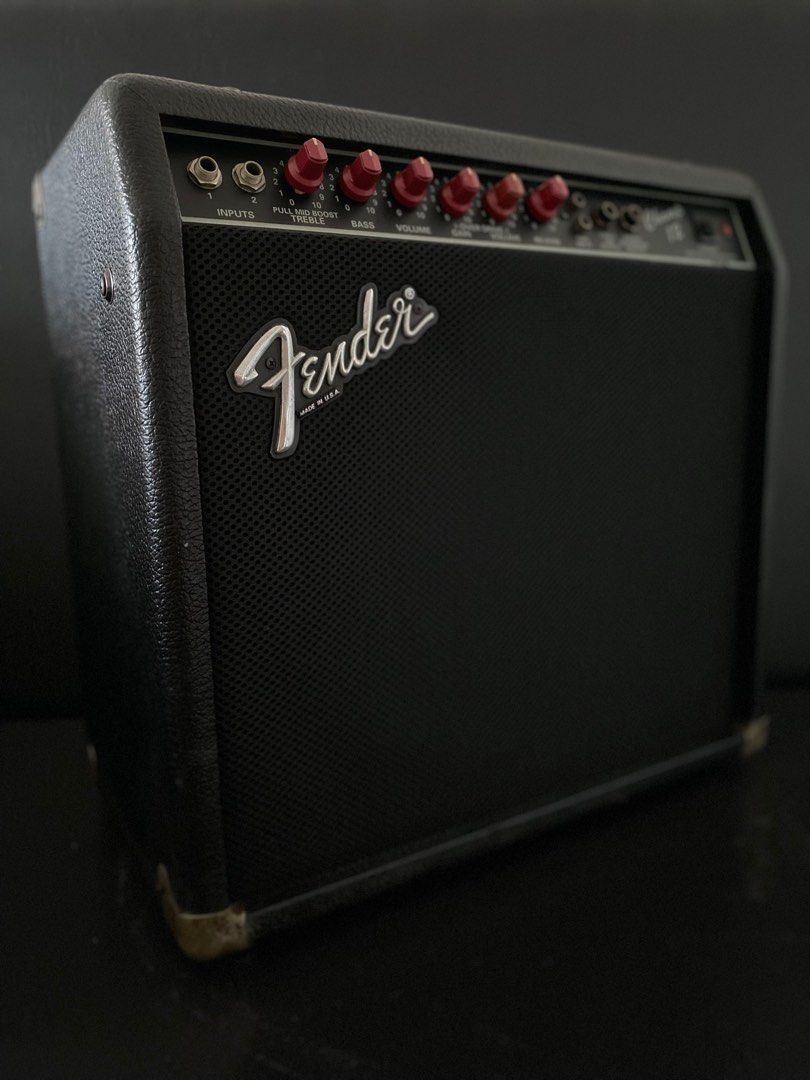 Fender Champ 12 Red Knob Tube Amp Made in USA, Hobbies & Toys, Music ...