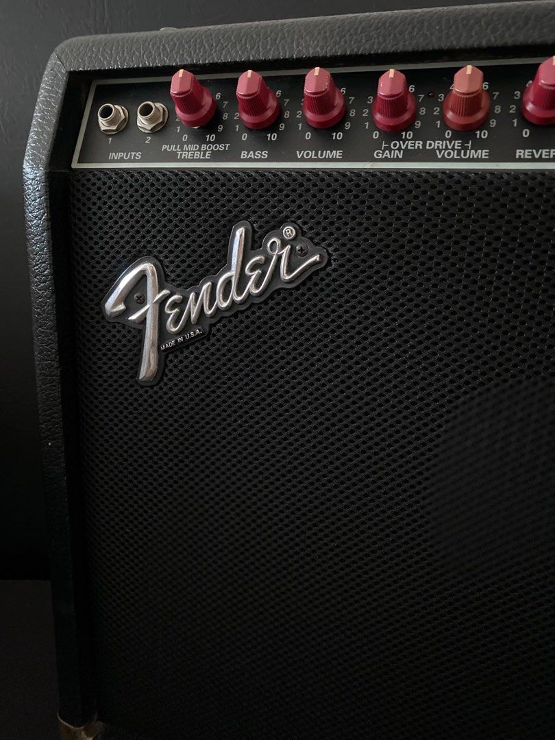 Fender Champ 12 Red Knob Tube Amp Made in USA, Hobbies & Toys, Music ...