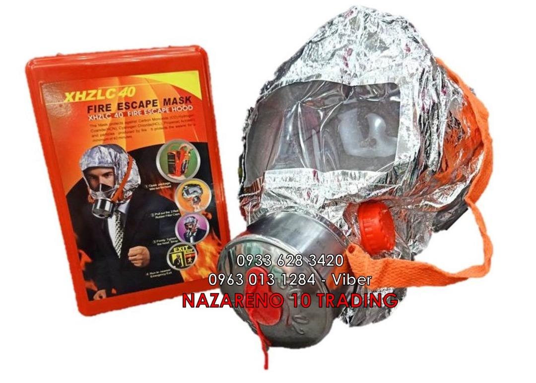 Fire Escape Hood Mask, Health & Nutrition, Face Masks & Face Shields on ...