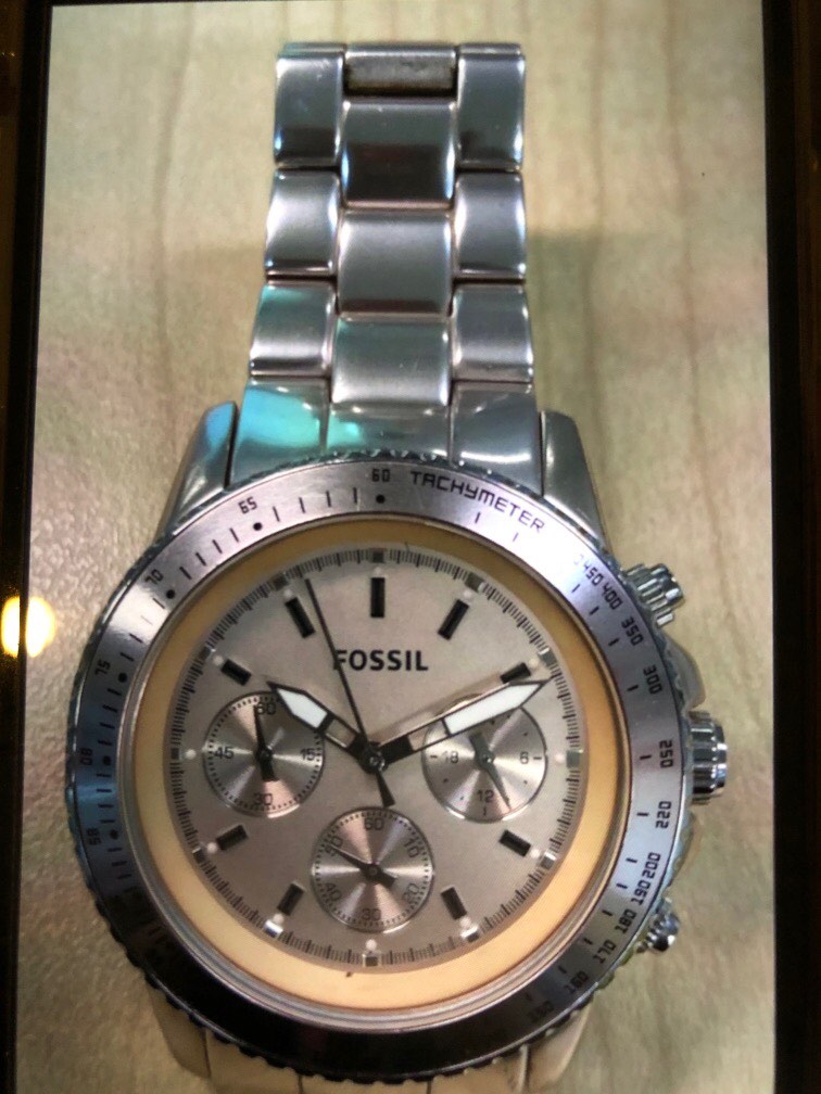 Fossil pink watch, Luxury, Watches on Carousell