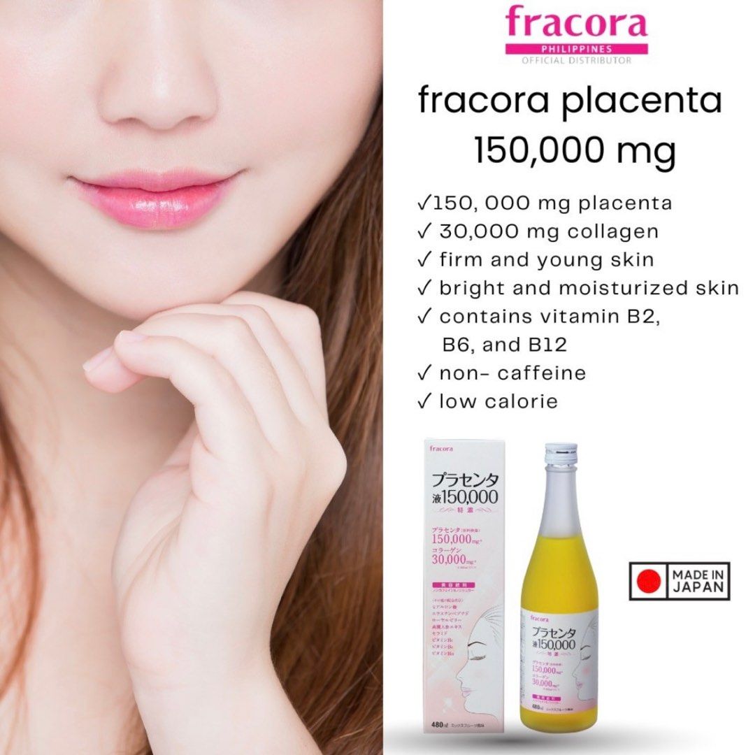 Fracora Placenta & Collagen Drink, Health & Nutrition, Health ...
