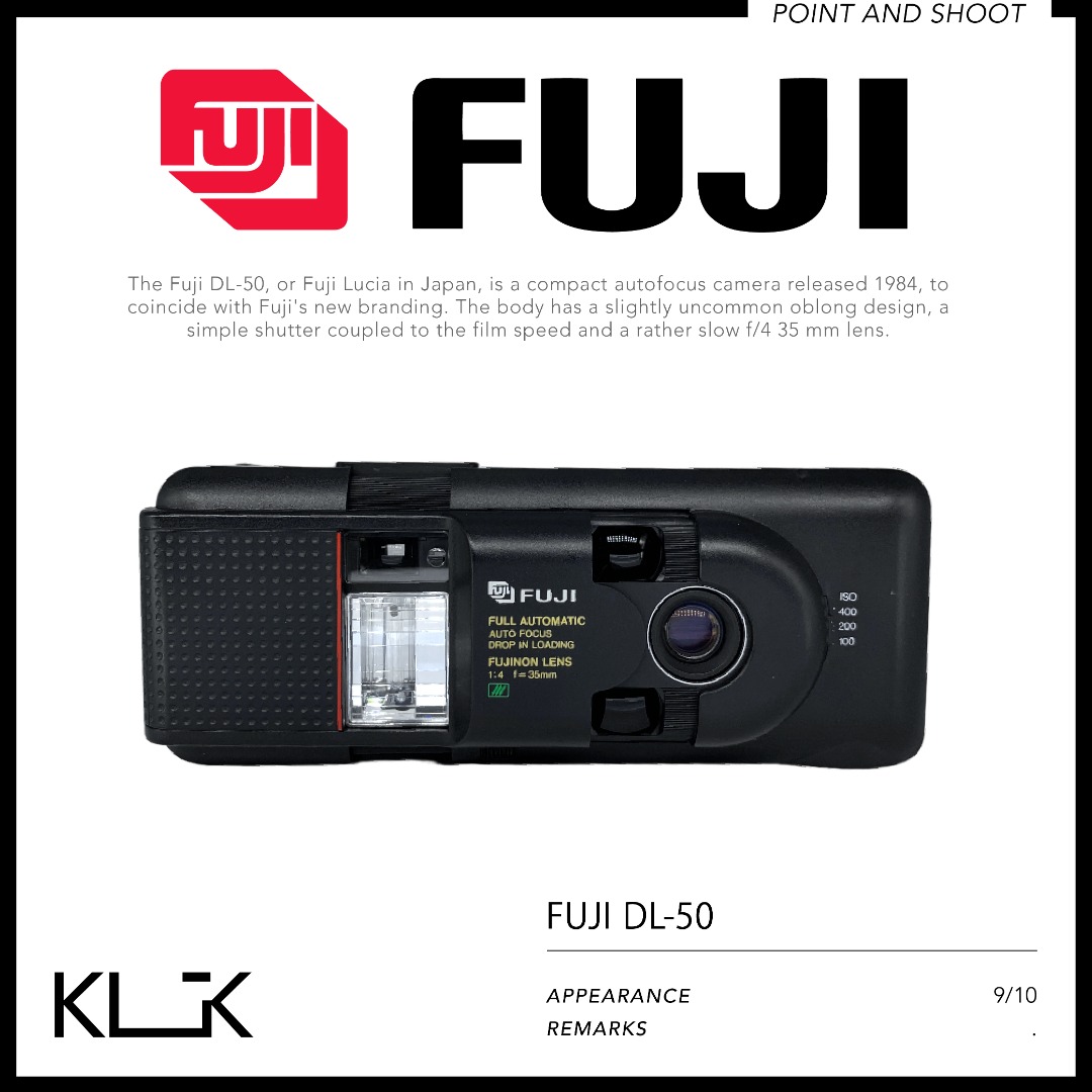 Fuji DL-50 film camera, Photography, Cameras on Carousell