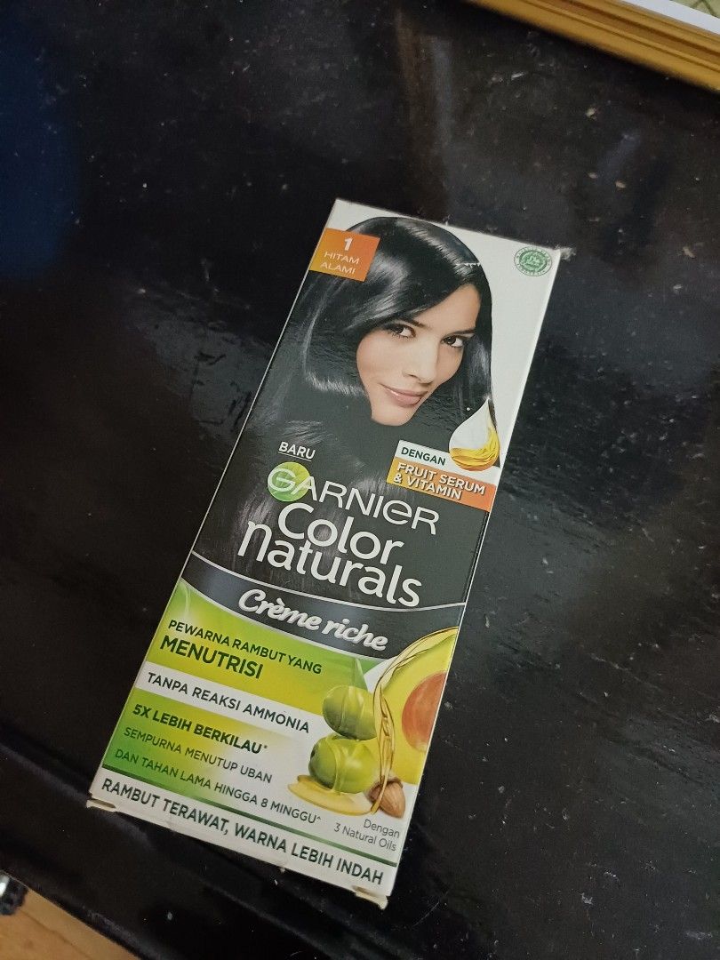 GARNIER HAIR COLOUR HITAM ALAMI, Beauty & Personal Care, Hair on Carousell