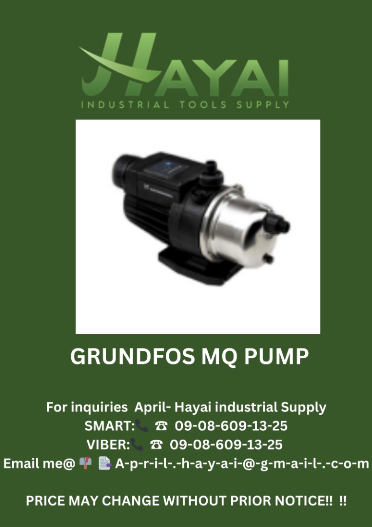 Grundfos mq pump, Commercial & Industrial, Construction Tools ...