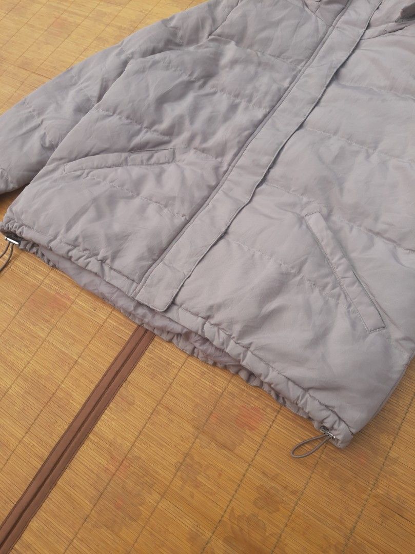 GU General Uniqlo Light Grey Puffer Goose Down Jacket Original, Fesyen ...
