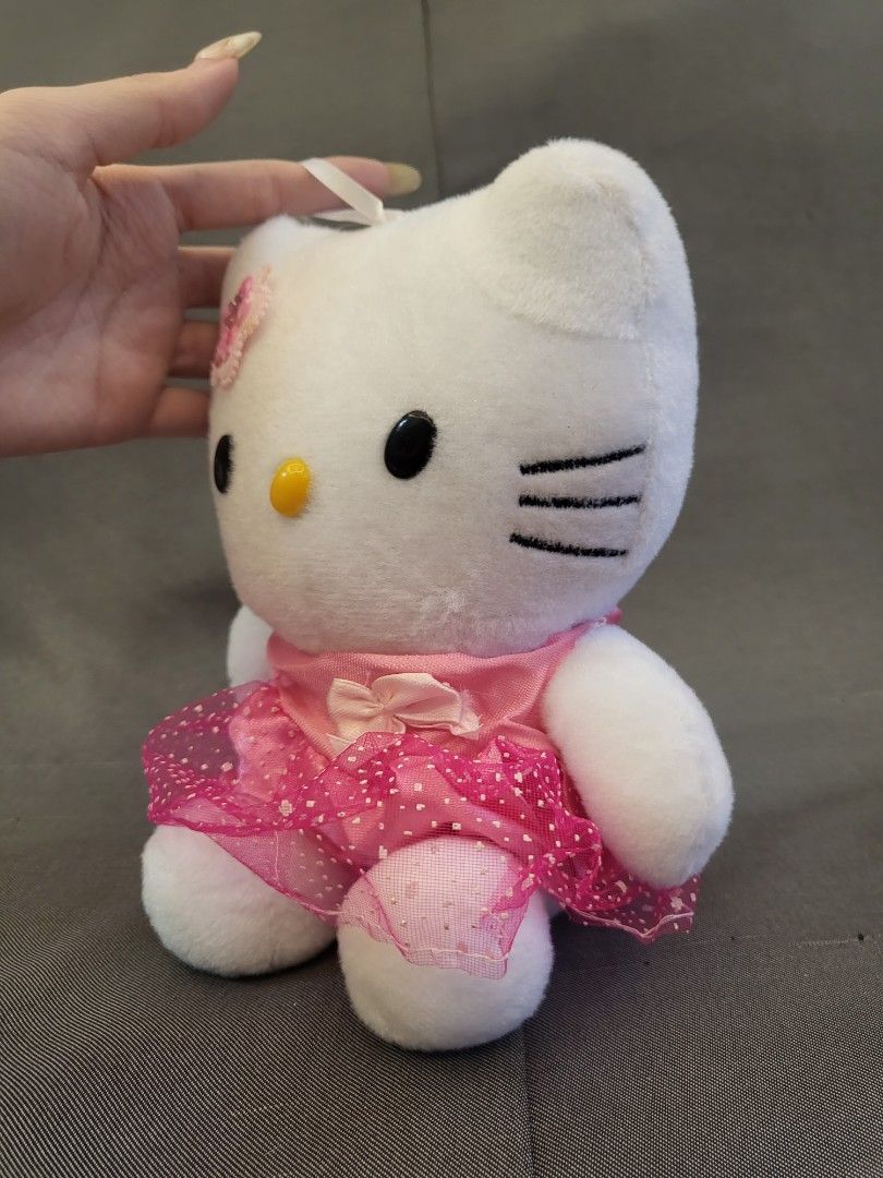 Hello Kitty Pink Dress Stuffed Toy, Hobbies & Toys, Toys & Games on ...