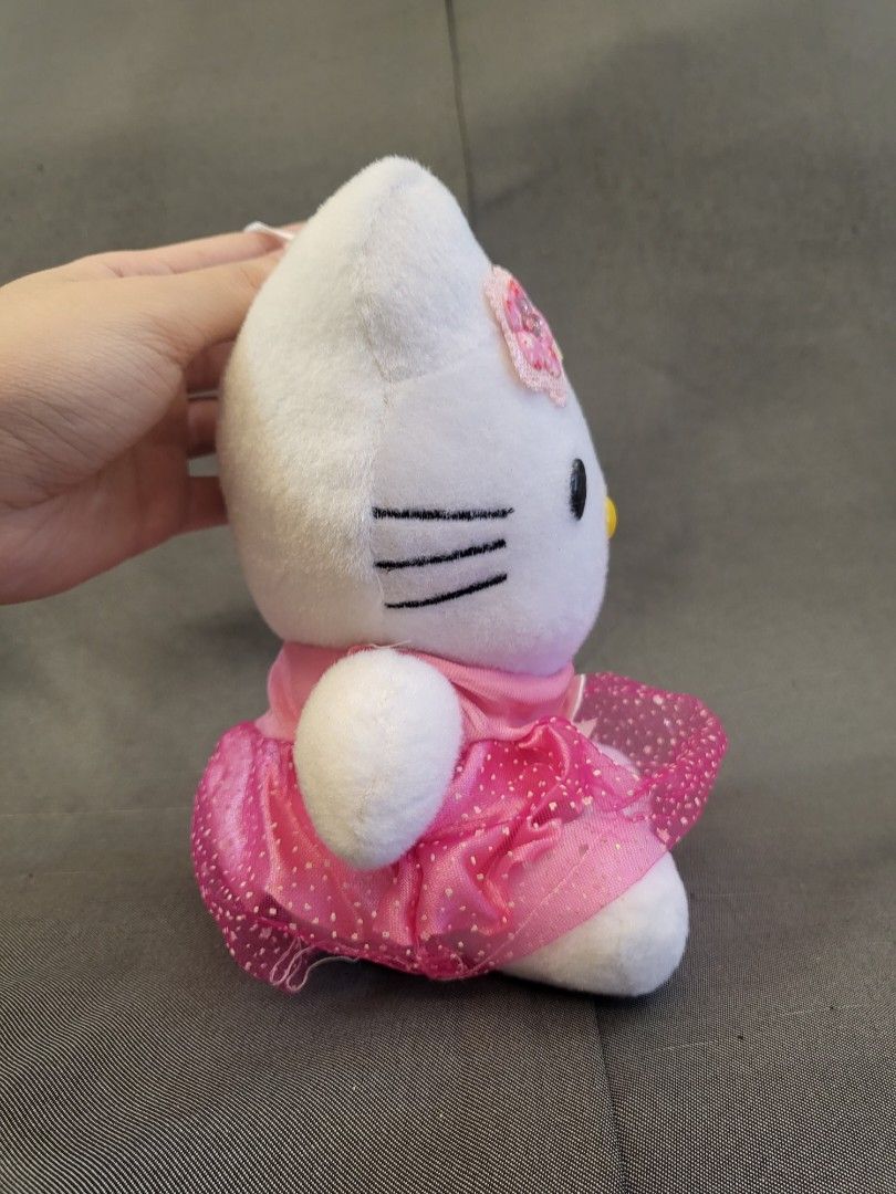 Hello Kitty Pink Dress Stuffed Toy, Hobbies & Toys, Toys & Games on ...