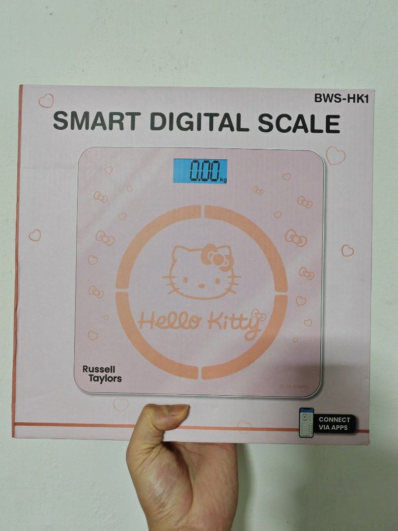 Smart Hello Kitty Pink Weighting Scale, Health & Nutrition, Health ...
