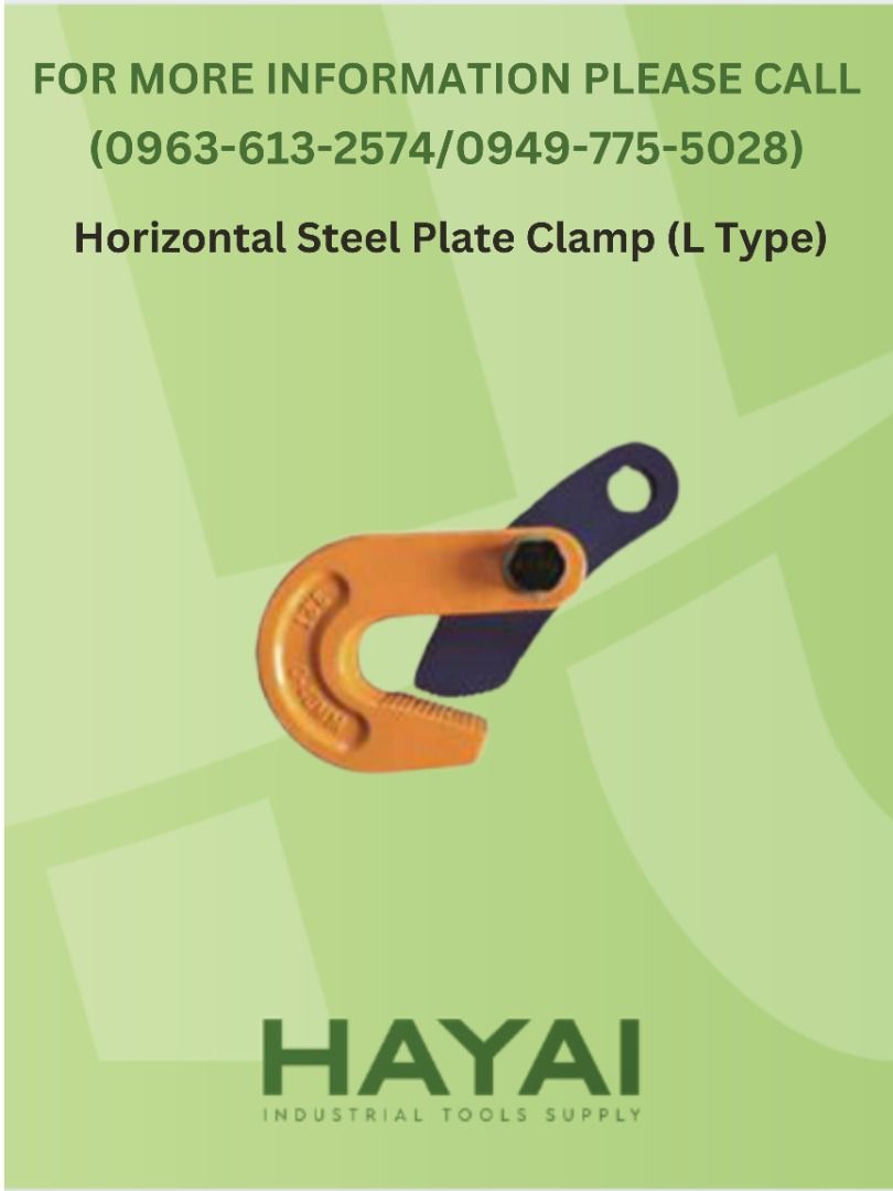 Horizontal Steel Plate Clamp (L Type), Commercial & Industrial ...