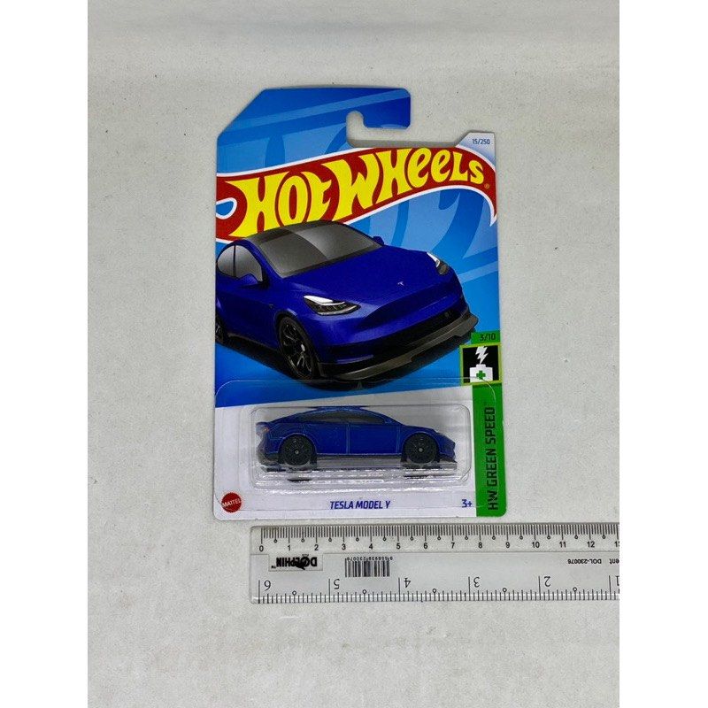 Hot Wheels TESLA MODEL Y Blue EV Electric Vehichle Luxury Sports SUV 64 ...