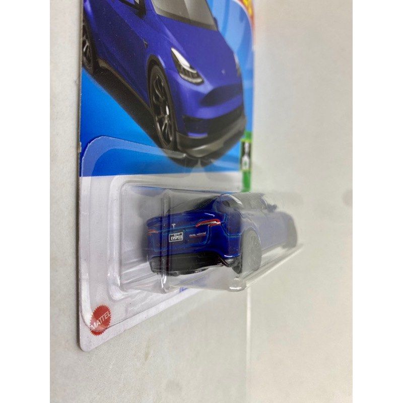 Hot Wheels TESLA MODEL Y Blue EV Electric Vehichle Luxury Sports SUV 64 ...