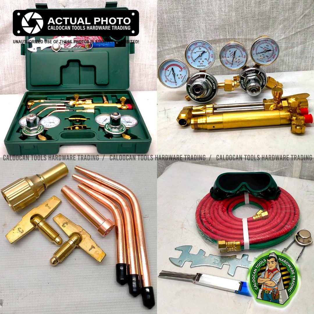 HOYOMA Japan Welding Cutting Outfit Kit Steel Handle Set (HARRIS TYPE ...