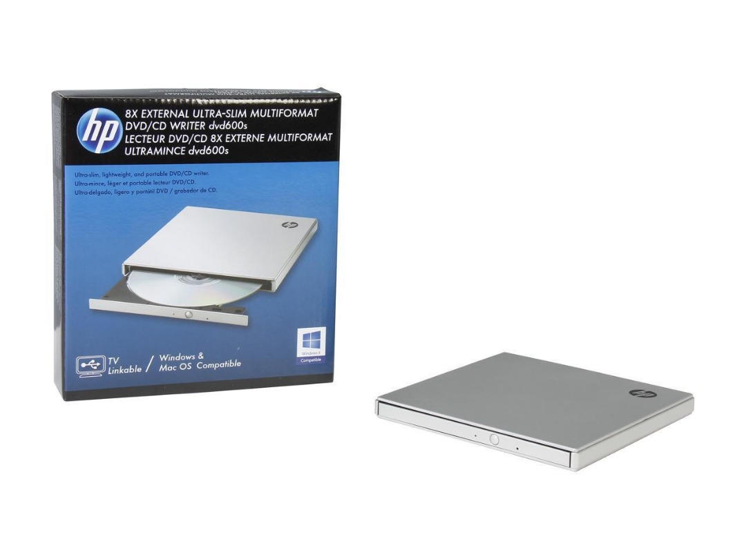 HP DVD600S USB EXTERNAL DVD WRITER, Hobbies & Toys, Music & Media, CDs ...