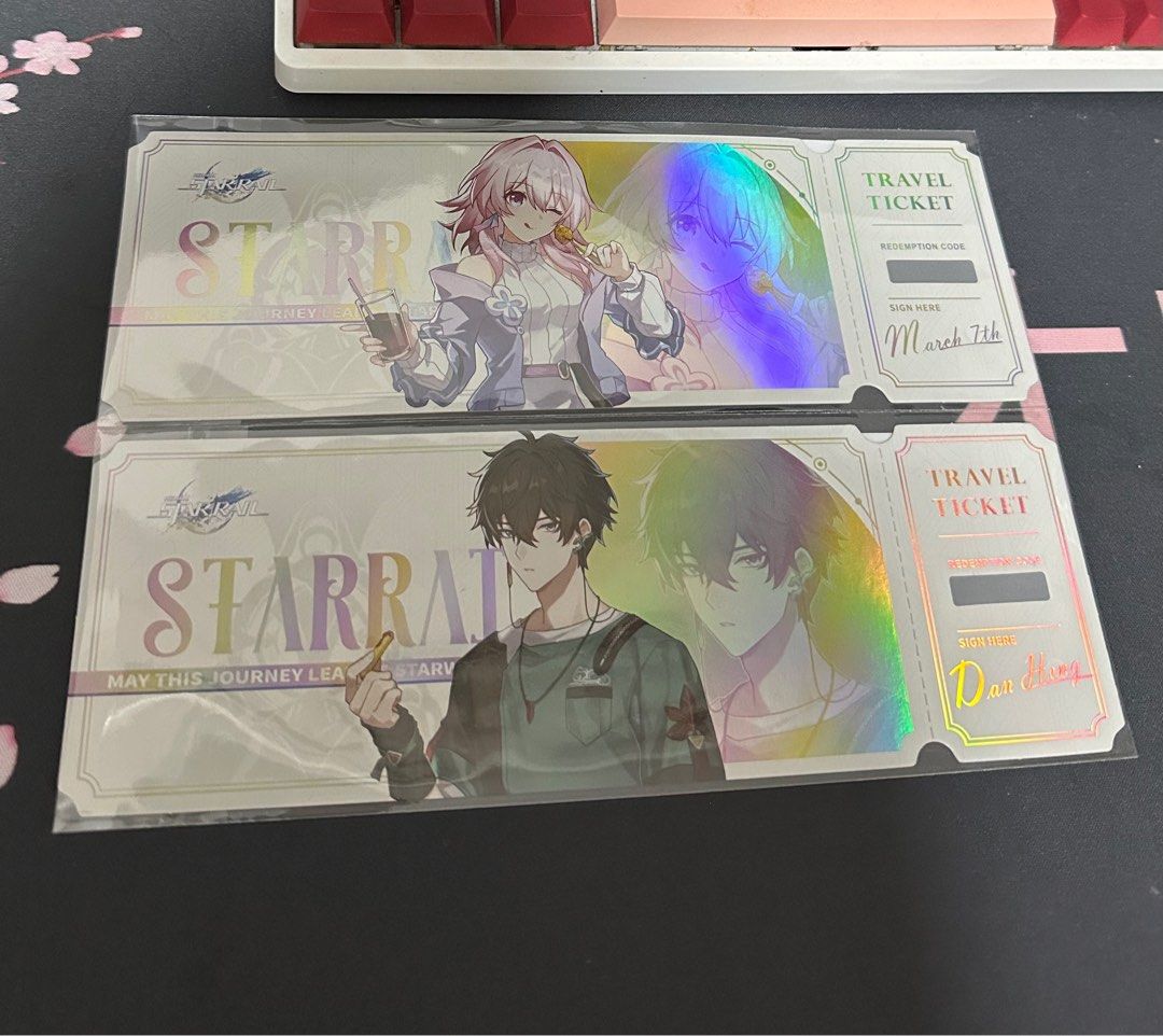 HSR HOLOGRAPHIC TICKETS (Kith Honkai Star Rail Event), Hobbies & Toys ...