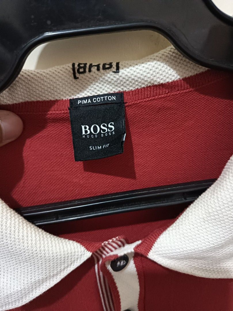 Hugo Boss Red Polo Shirt, Men's Fashion, Tops & Sets, Tshirts & Polo ...