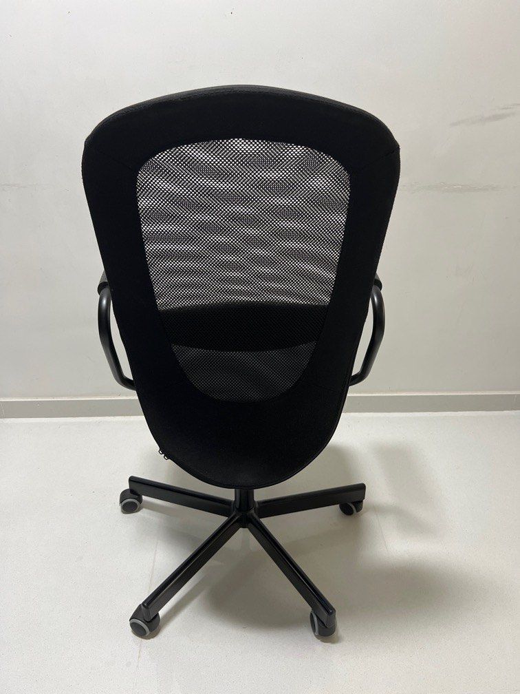 IKEA Micke Table and FLINTAN Chair with Armrests, Furniture & Home ...