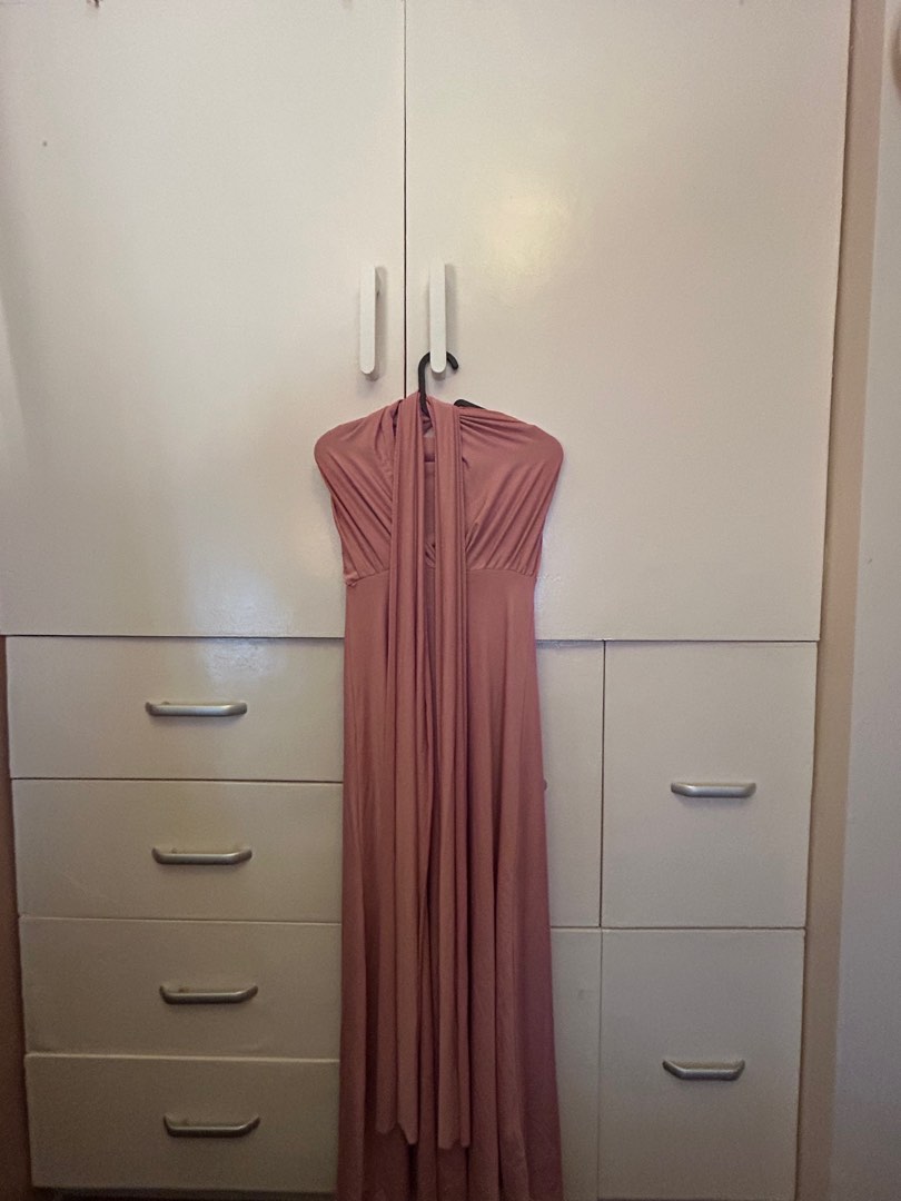 Infinity Dress Dusty Pink, Women's Fashion, Dresses & Sets, Dresses on ...