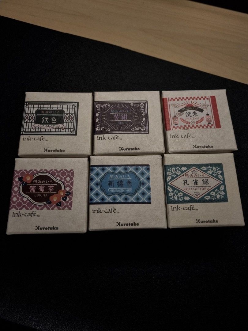 INK CAFE Fountain Pen Ink Sample Set, Hobbies & Toys, Stationery ...