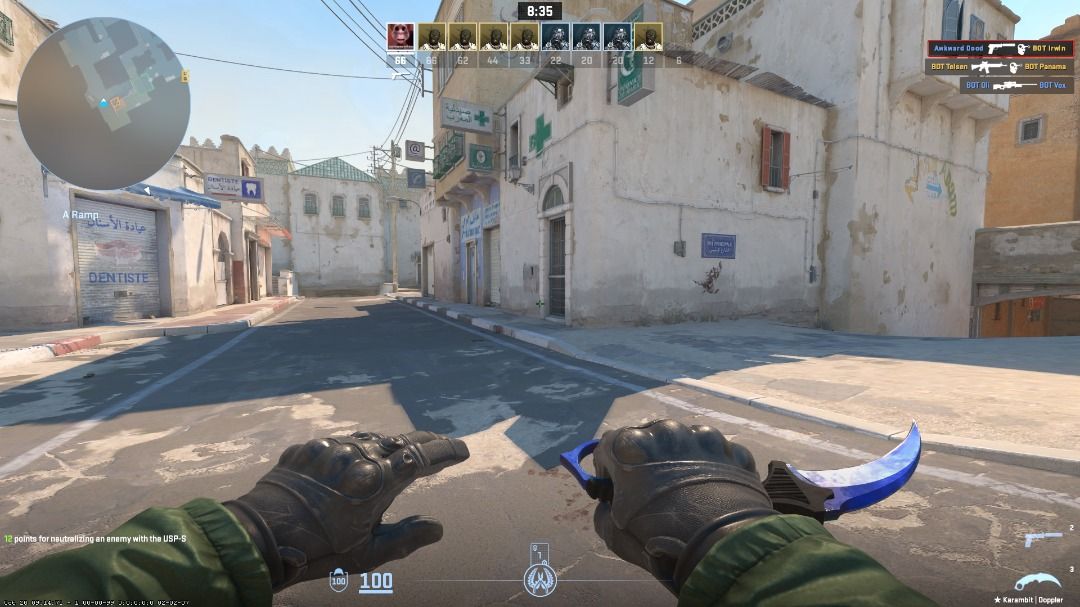 Karambit Doppler P3 | CS2 CSGO Phase 3, Video Gaming, Gaming Accessories, In-Game Products on ...