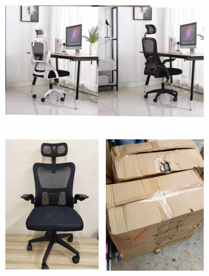 Korean Mesh Chair, Furniture & Home Living, Office Furniture & Fixtures ...
