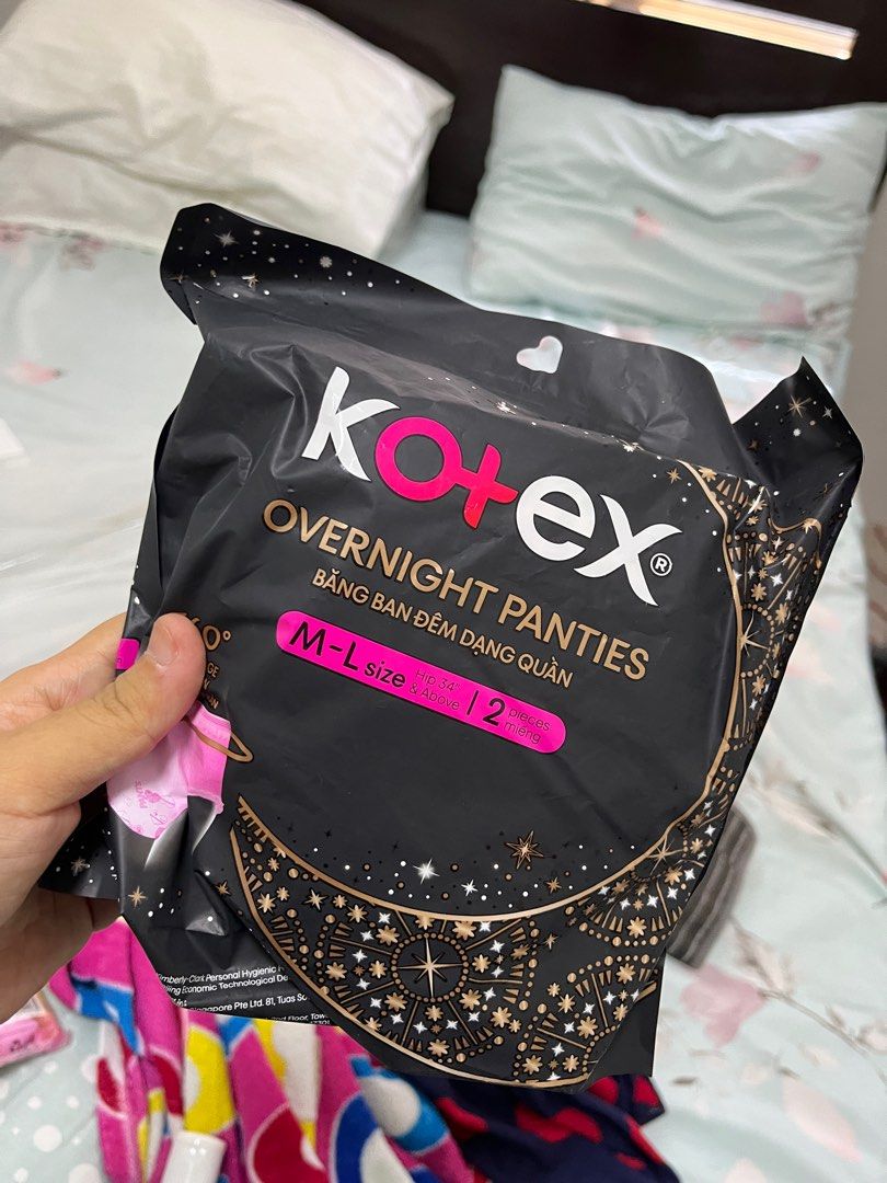 Kotex Overnight Menstrual Panties M-L - 2 Pads x 1 Packs (2 Pads ...