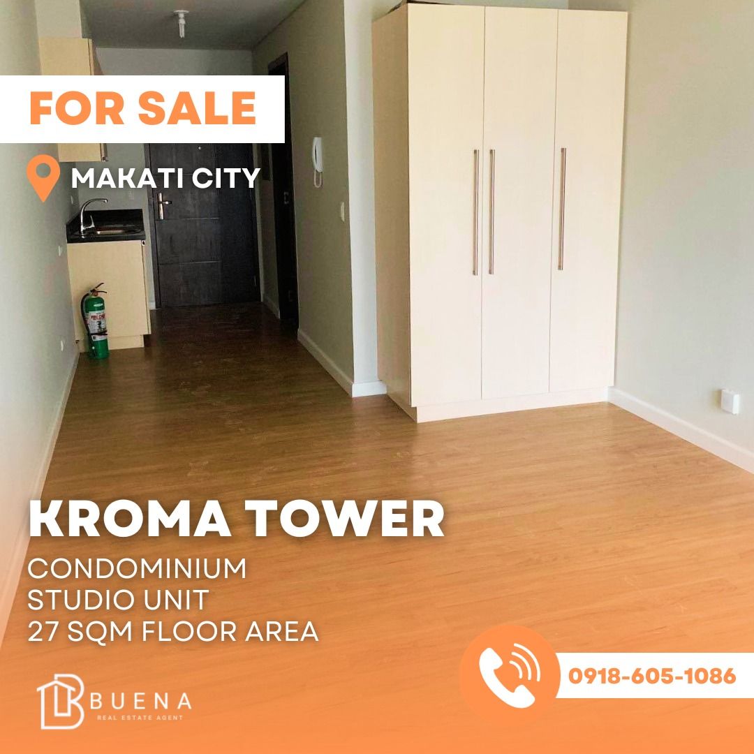 Kroma Tower By Ayala Land - 27 SQM Studio Unit in Makati - For Sale, Property, For Sale ...