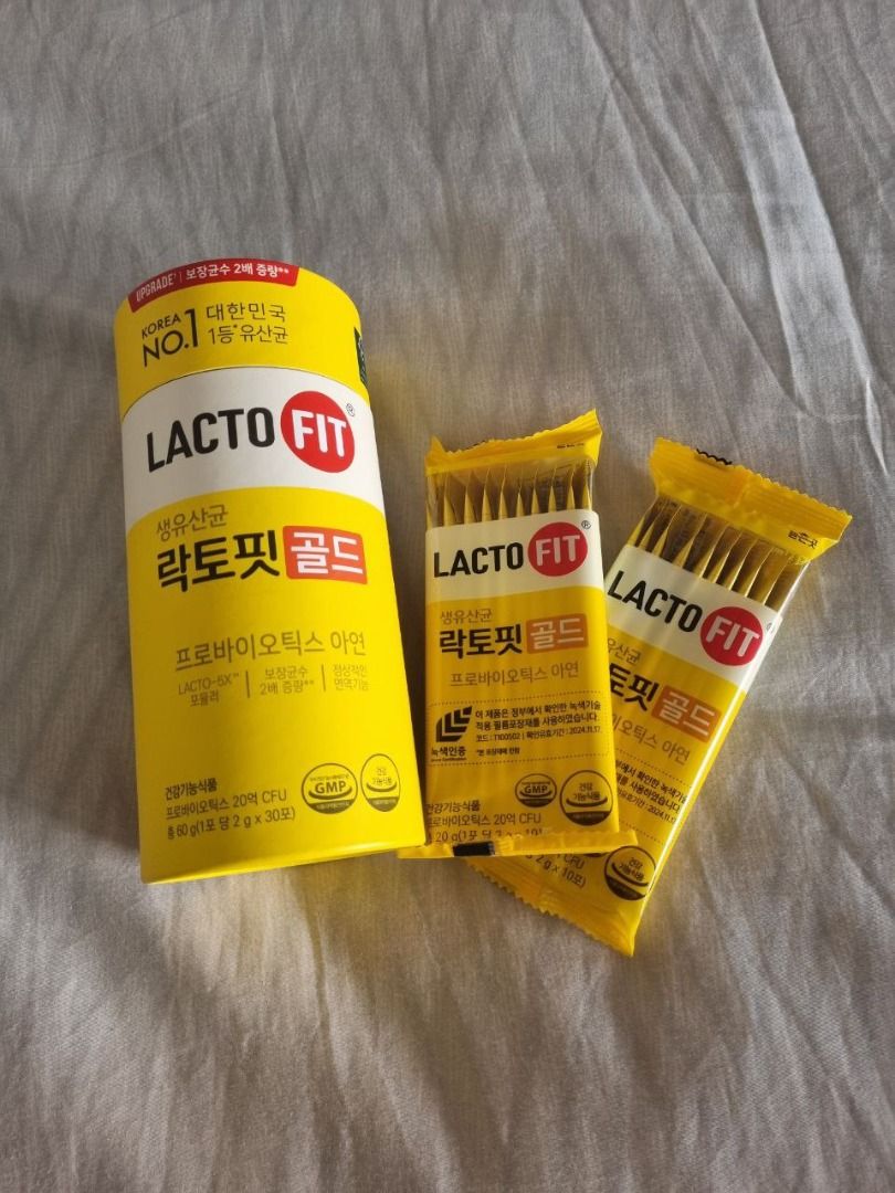 (Brand New) Lacto Fit Probiotics Gold - 40 Sticks, Health & Nutrition ...