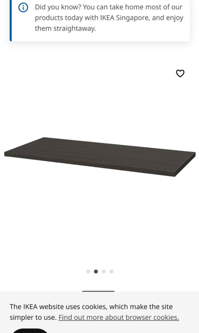 LAGKAPTEN / ALEX Table Top Board Frame, Furniture & Home Living ...