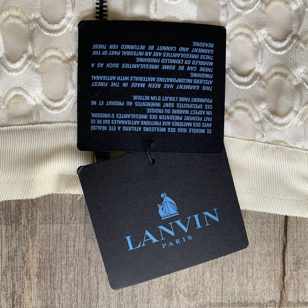 LANVIN Cream Jupe Skirt, Women's Fashion, Bottoms, Skirts on Carousell