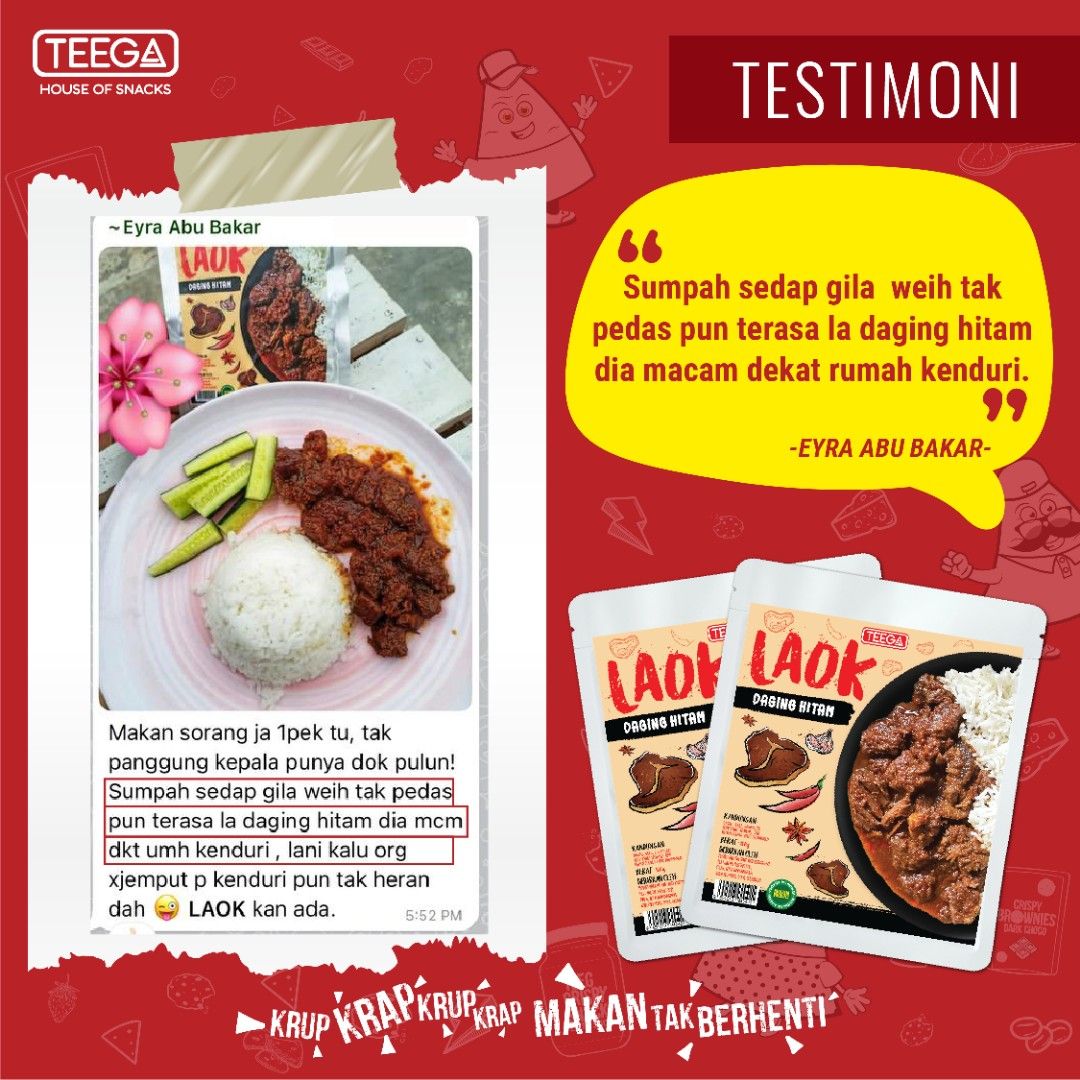 Laok Instant Teega, Food & Drinks, Local Eats on Carousell
