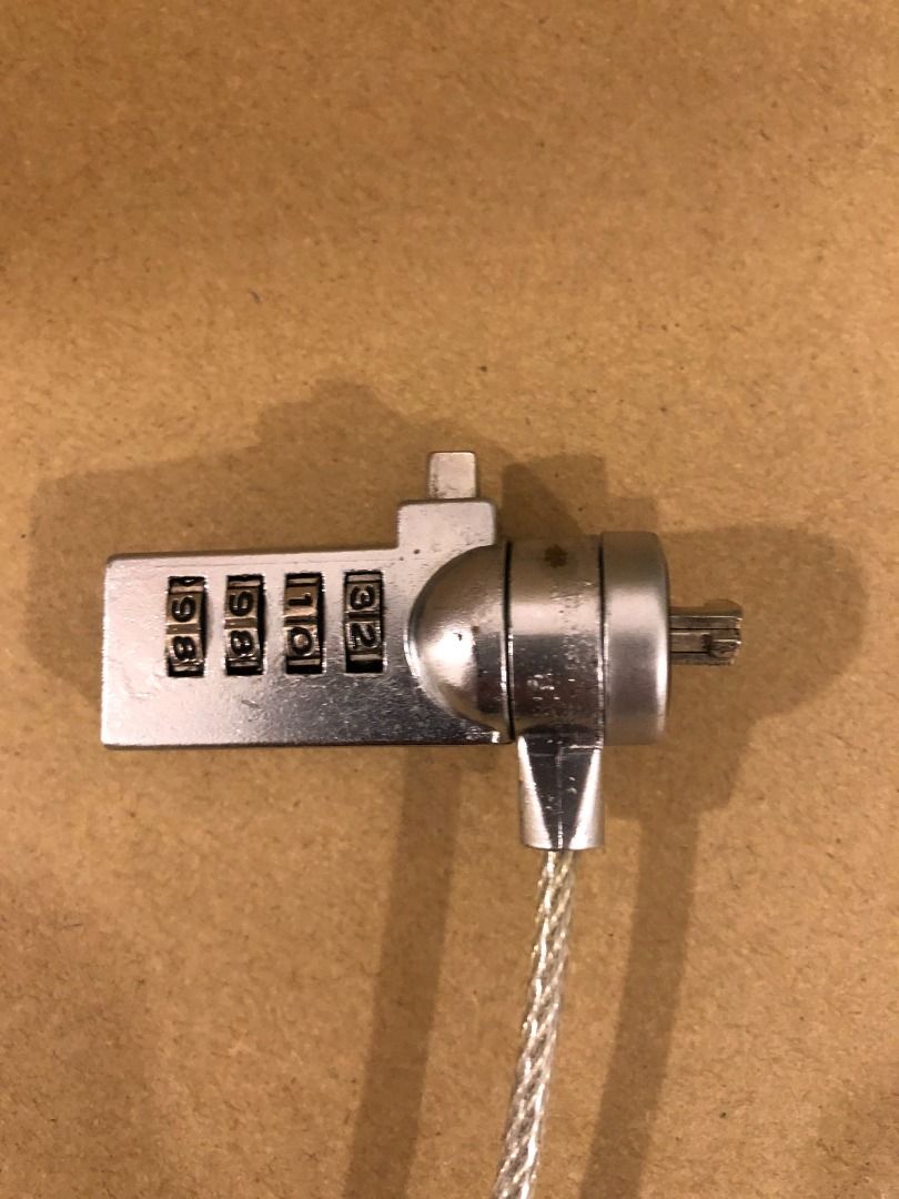 Laptop Lock 4-Pin (Locked Unit), Furniture & Home Living, Security ...