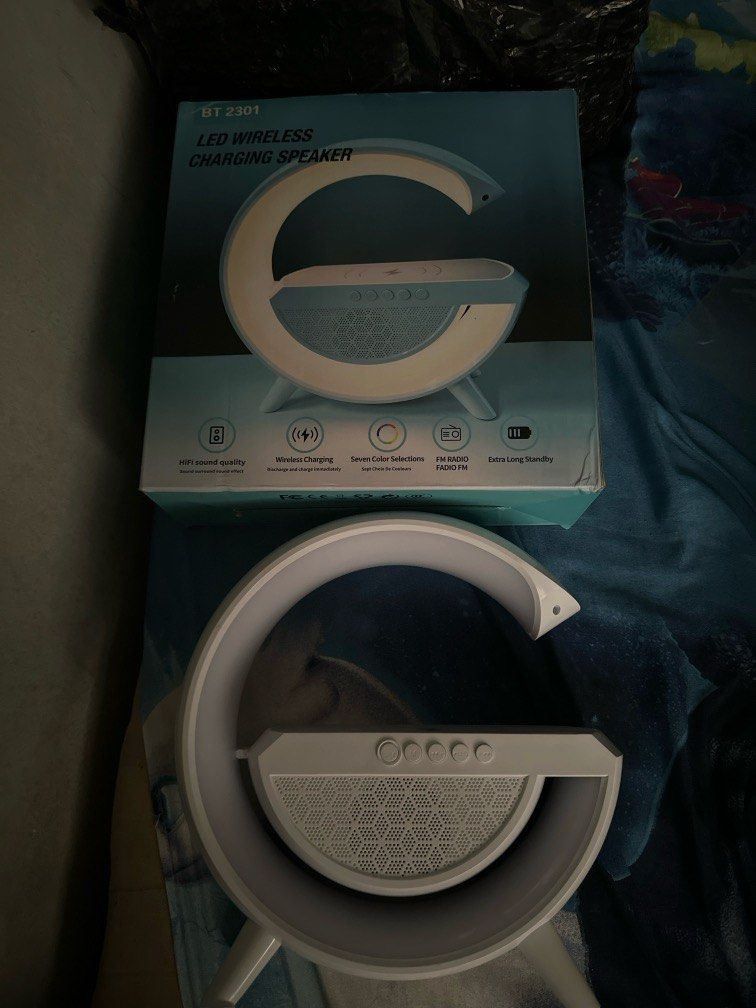 Led Wireless Charging Speaker(BT2301), Audio, Soundbars, Speakers ...