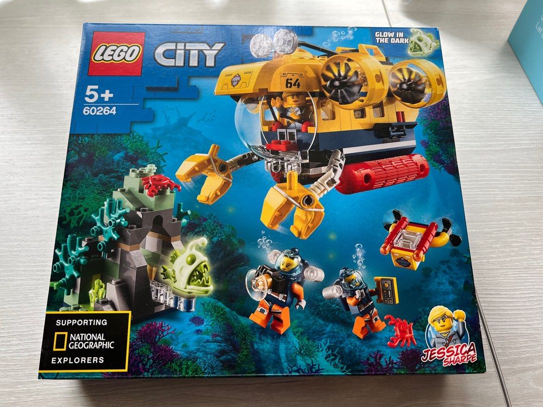 LEGO 城巿系列 60264 Ocean Exploration Submarine, 興趣及遊戲, 玩具 & 遊戲類 - Carousell