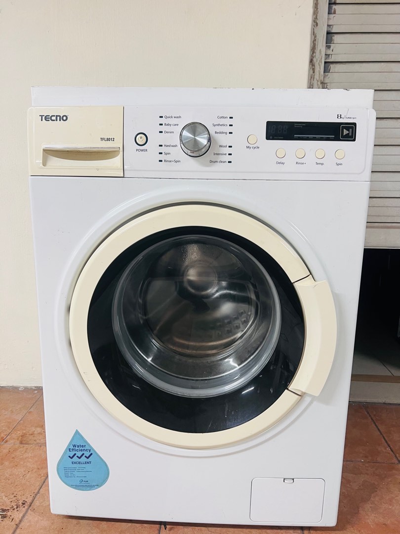 LIGHT USE TECHNO WASHING MACHINE TFL8012 / WATER EFFICIENCY / FRONT ...