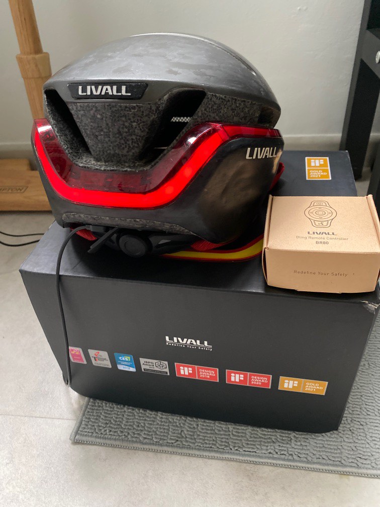 LIVALL EVO21 smart helmet, Sports Equipment, Bicycles & Parts, Parts ...