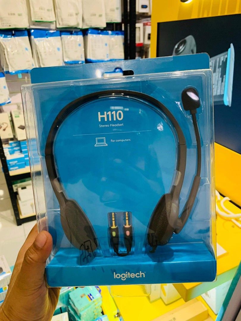 Logitech H110 Stereo Headset, Audio, Headphones & Headsets on Carousell