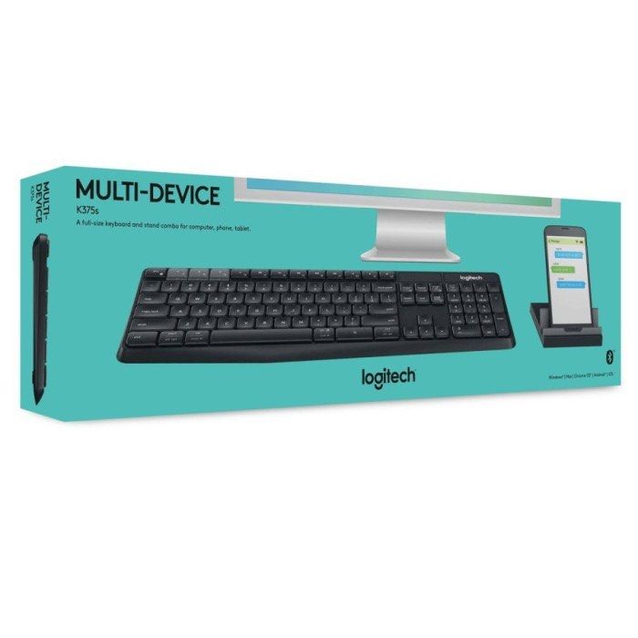 Logitech Keyboard K375s Multi Device Wireless Keyboard Computers And Tech Parts And Accessories