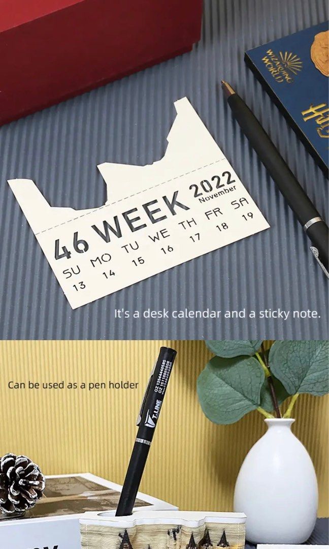 Magical 3D 2024 Calendar Hogwarts Castle with Lights and Memopad ...