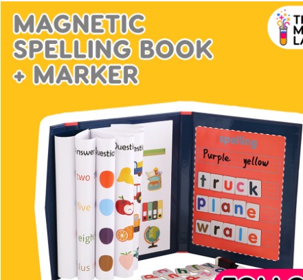 Magnetic Spelling Game English Word Alphabet Letters Cards Early ...