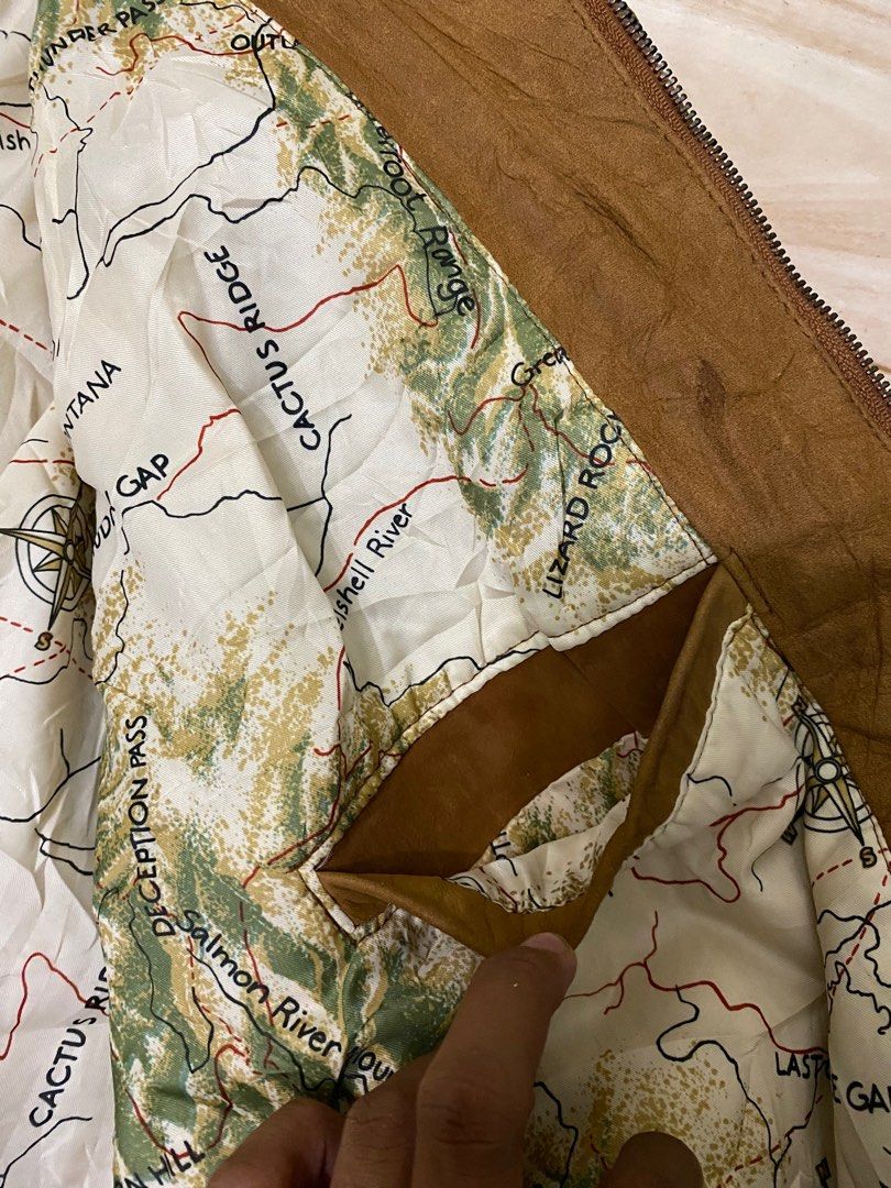 MARLBORO LEATHER JACKET- VINTAGE MENS BROWN COAT -ADVENTURE TEAMS ...