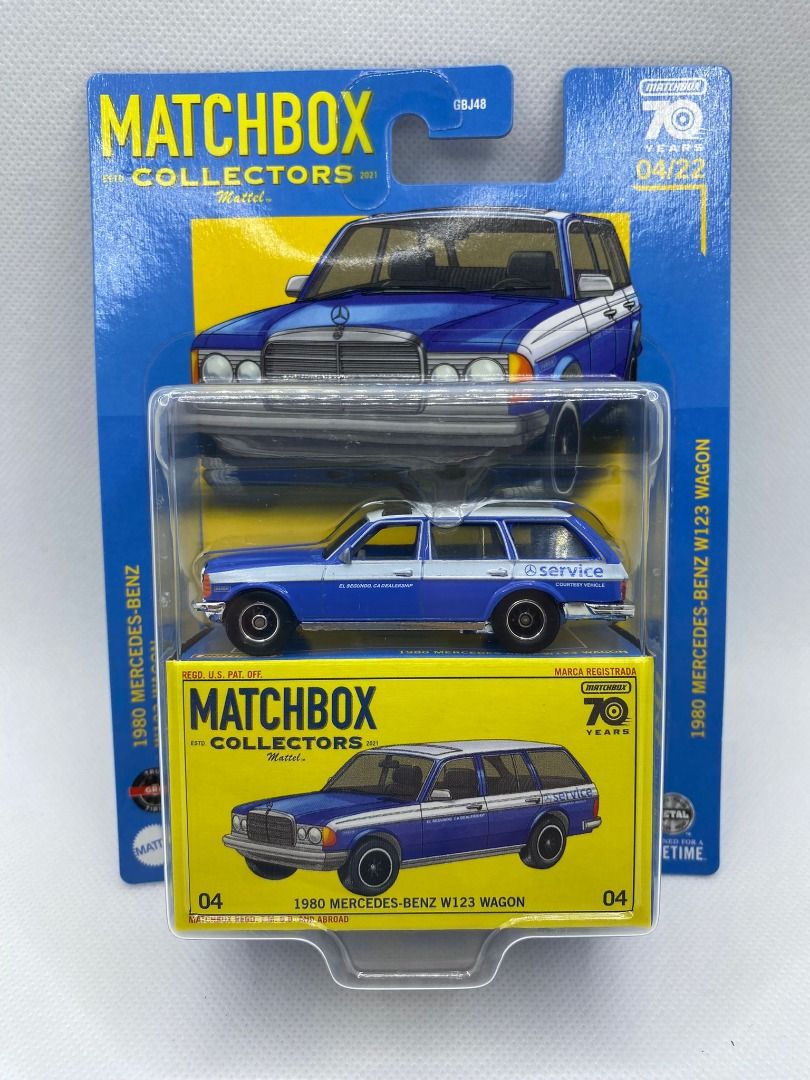 Matchbox 70 Years Series Chevy Camaro/Mercedes-Benz W123 Wagon/Triumph ...