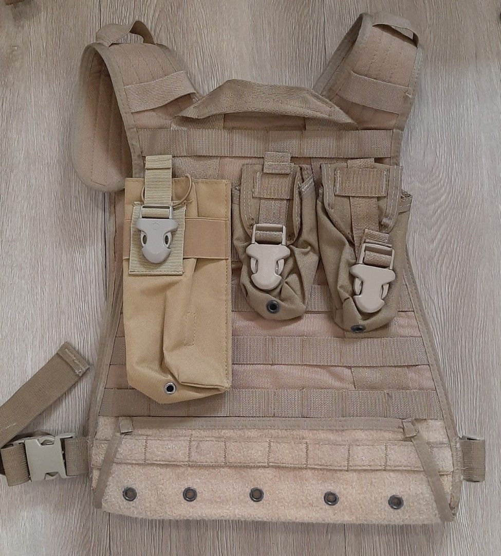 MBSS combat vest coyote brown, Sports Equipment, Sports & Games, Combat ...