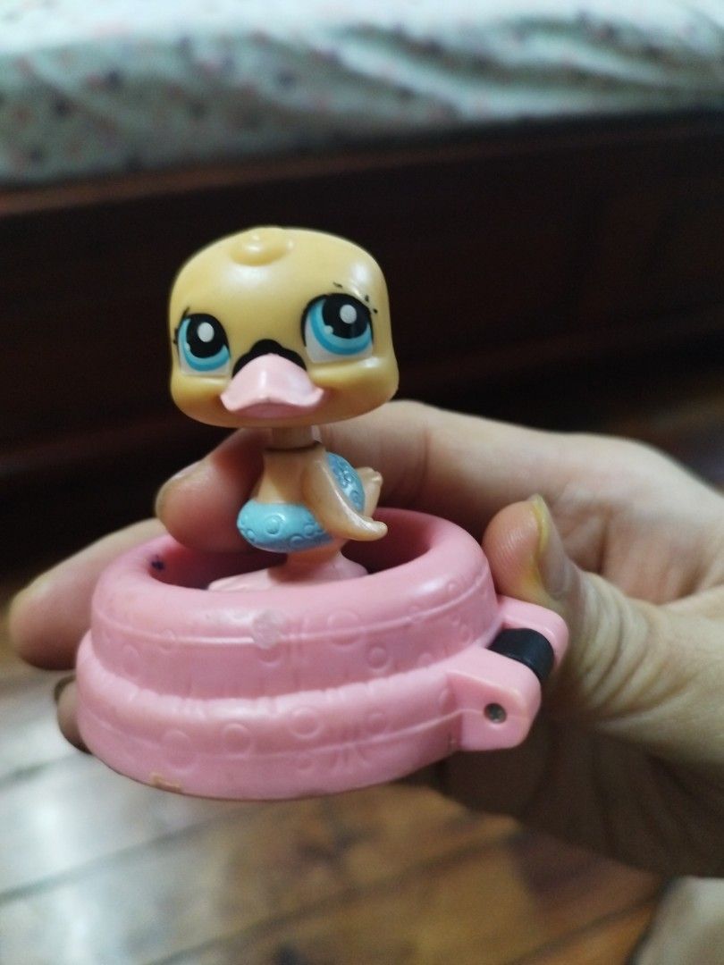 McDonald's 2008 Mcdo LITTLEST PET SHOP LPS Hasbro Toy Pink Duck Small ...