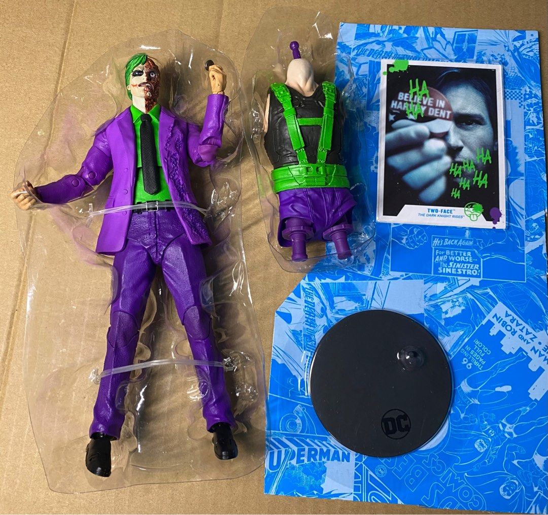Mcfarlane DC comics Jokerized two face with BAF parts ($50) Jokerized ...