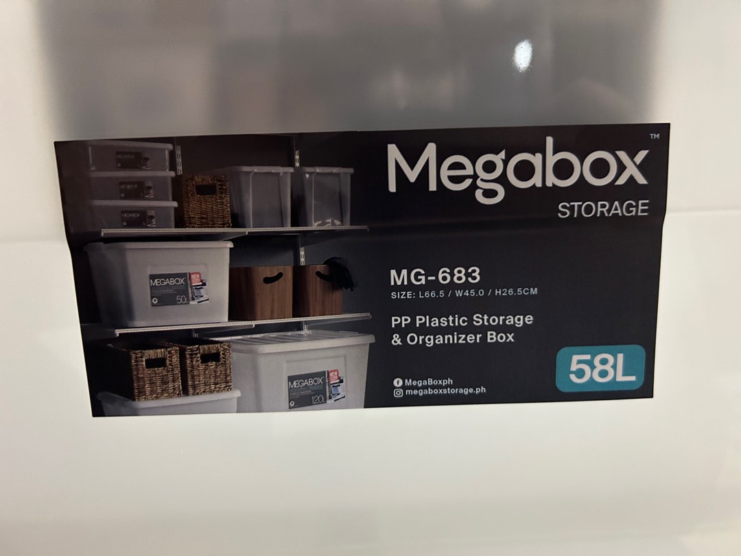 Megabox 58L, Furniture & Home Living, Home Improvement & Organization ...