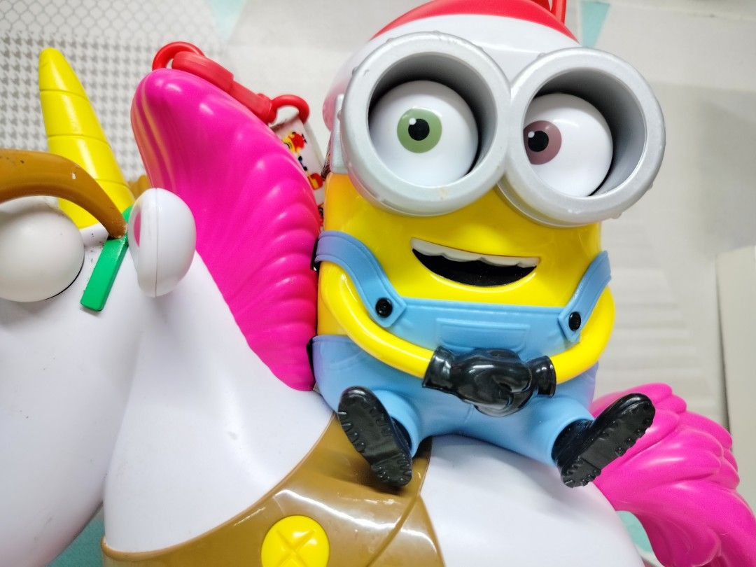 Minion in Unicorn Popcorn Bucket, Hobbies & Toys, Toys & Games on Carousell