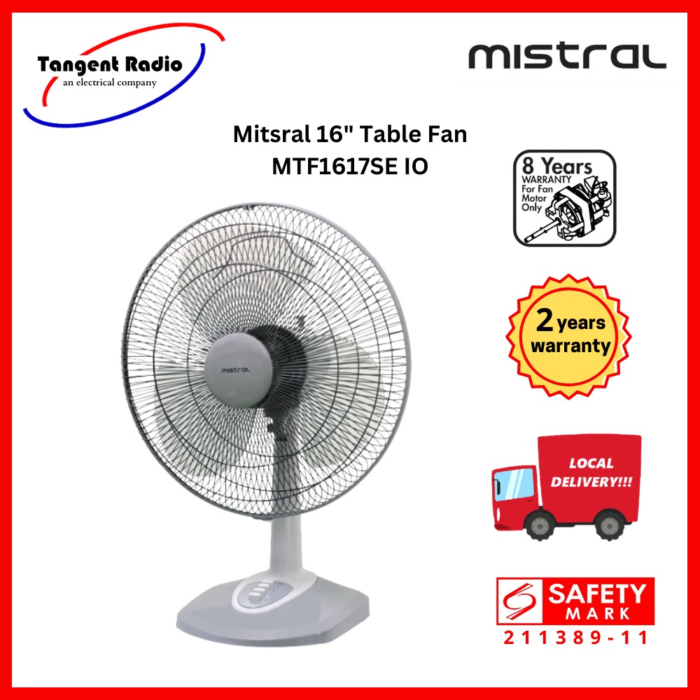 Mistral 16" Table Fan MTF1617SE IO, Furniture & Home Living, Lighting ...
