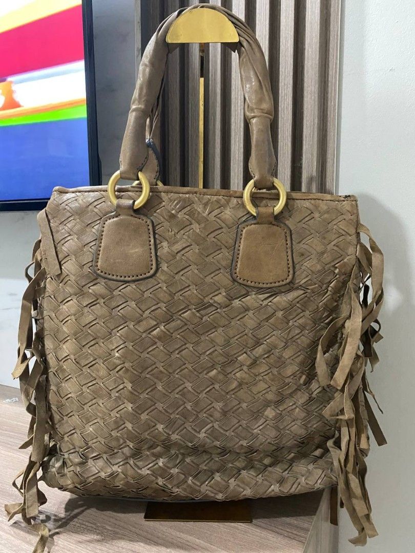 Miu Miu Fully Leather Shoulder Bag, Luxury, Bags & Wallets on Carousell